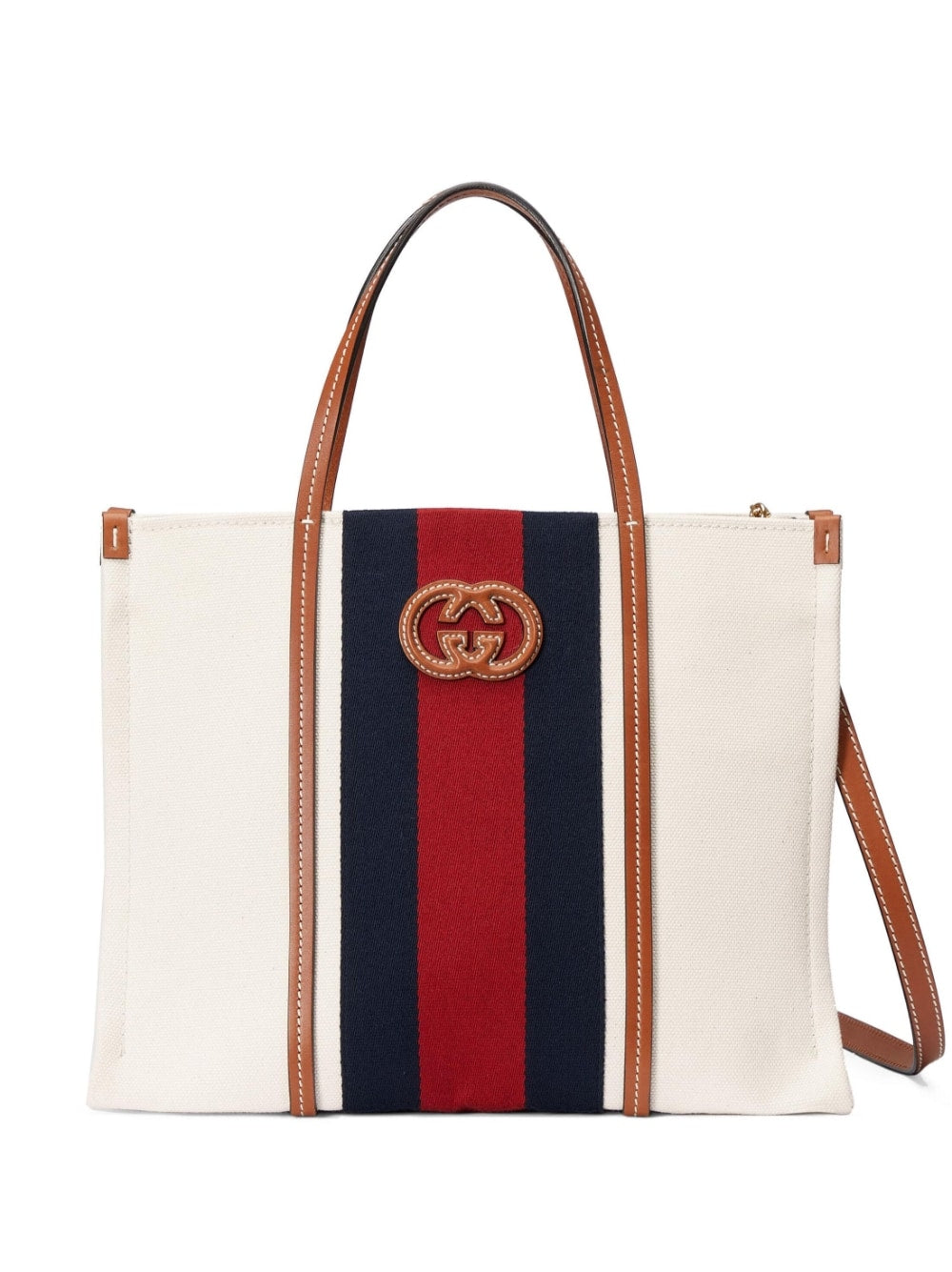 Gucci signature stripe-detail tote bag - Fashionrepsfam