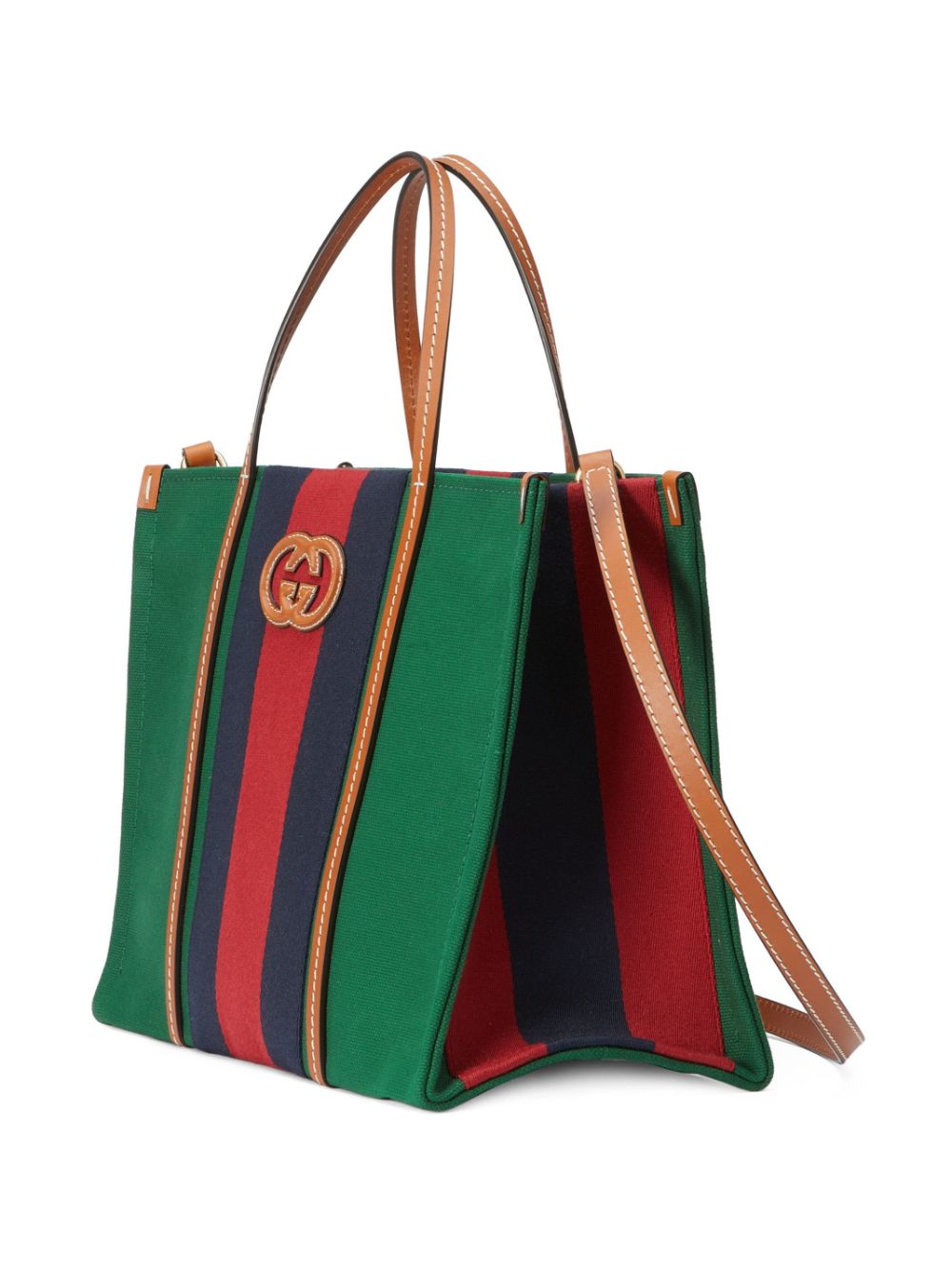 Gucci signature stripe-detail tote bag - Fashionrepsfam